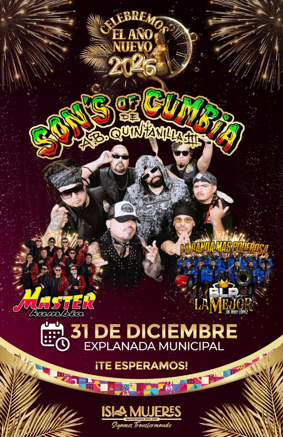 Atenea Gómez Ricalde presenta elenco del Gran Baile de Año Nuevo 2026 ...